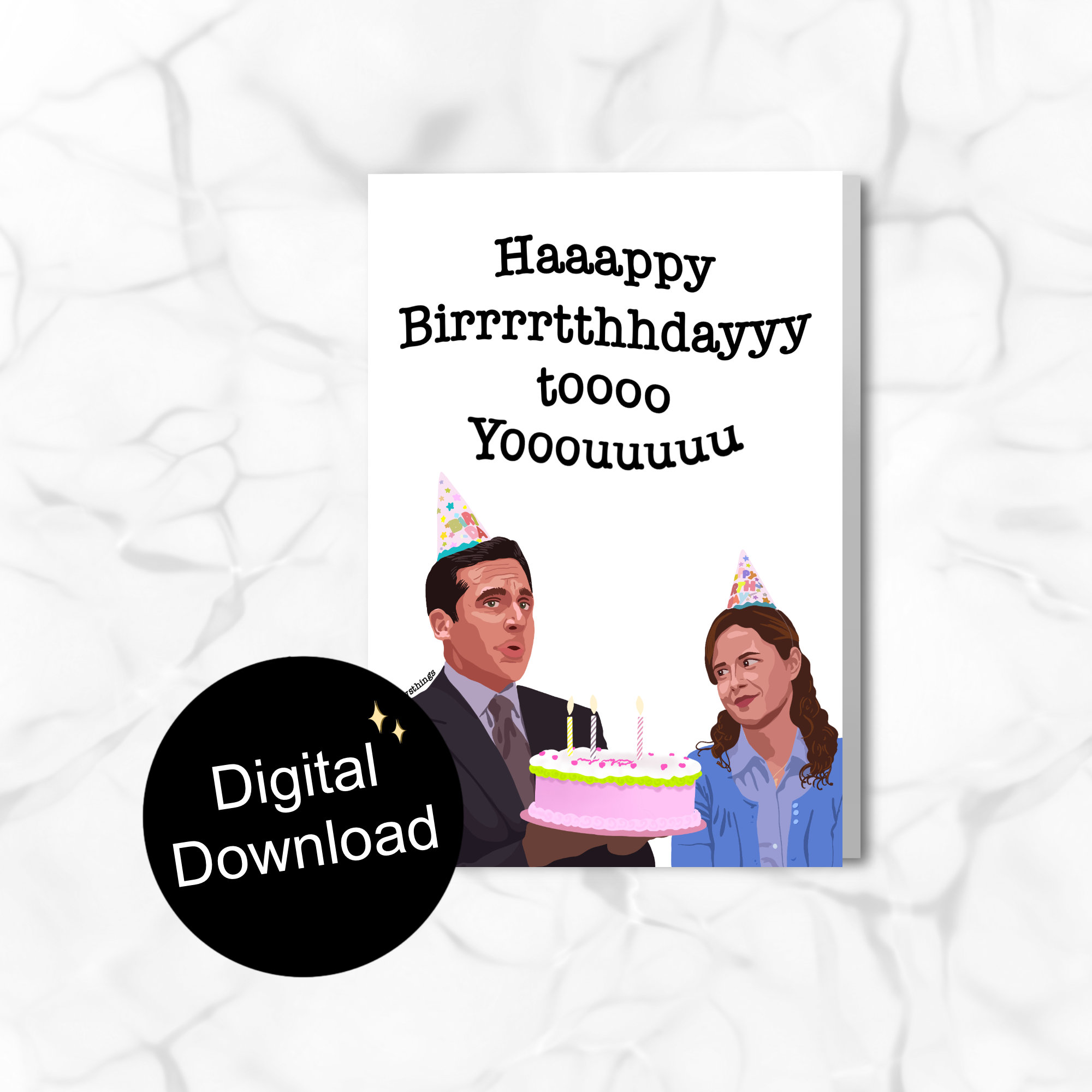 The Office Michael Scott Singing Birthday Card - Digital Download ...