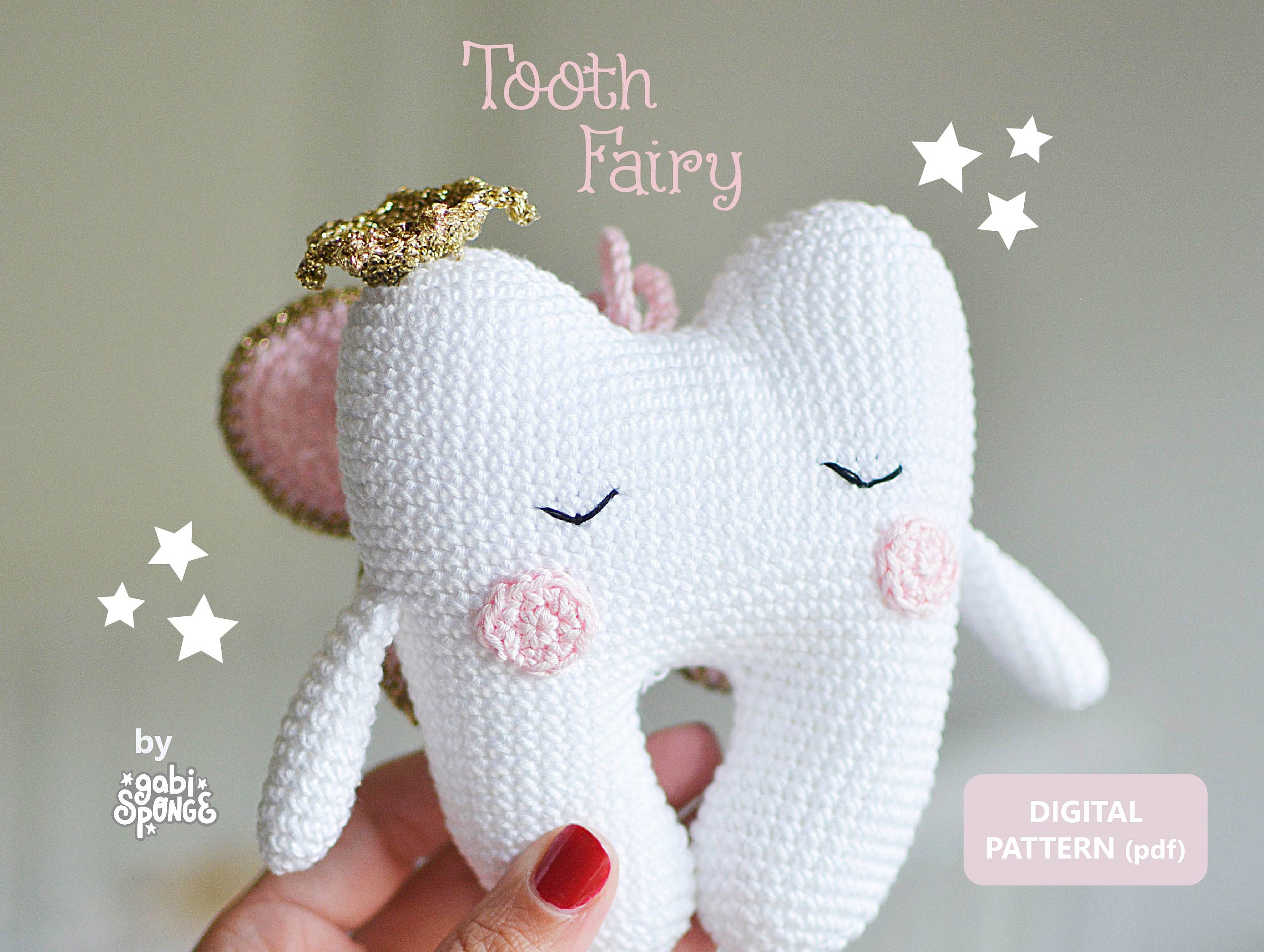 Tooth Fairy PATTERN | Amigurumi | Crochet Plushie | Gabisponge - Etsy