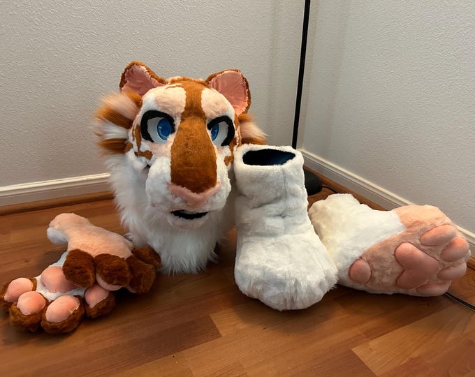 Pine the Saber Tooth Tiger Mini Partial Fursuit - Etsy