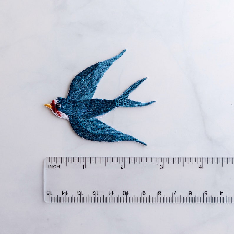 Swallow Bird Lover Patch embroidered Iron on Patchcool - Etsy