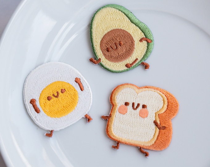 Bacon Egg and Cheese Iron-on Patch. Embroidered Bacon Egg and Cheese Iron-on Patch. BE&C Patch ...