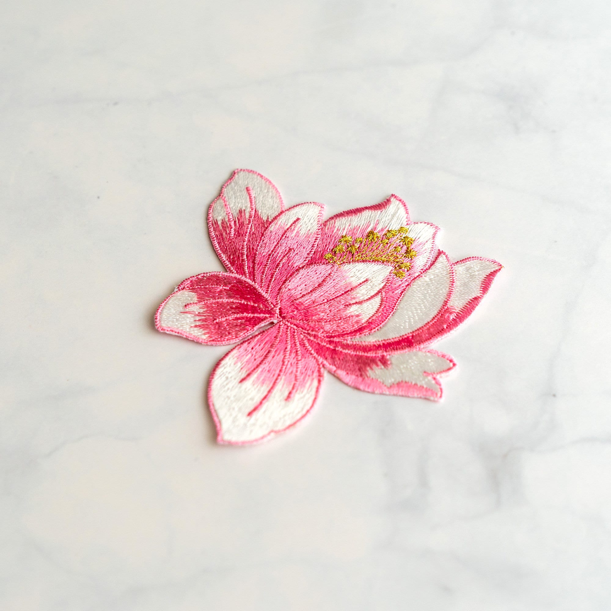 Lotus Flower Patch, Embroidered Iron on Patch,cool Patches,embroidery ...