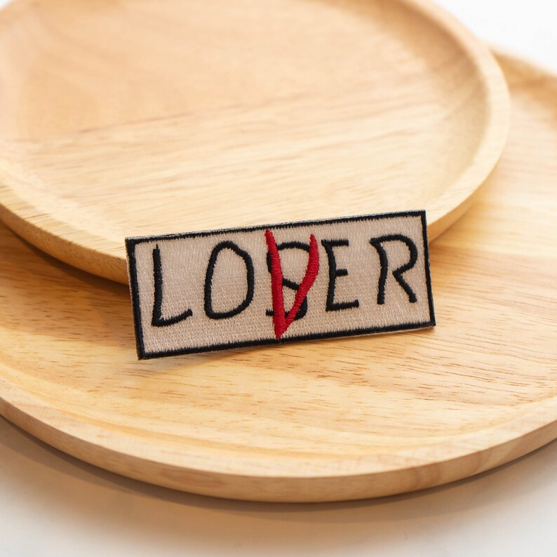 Loser Lover Embroidered Iron on Patchcool Patches Black | Etsy