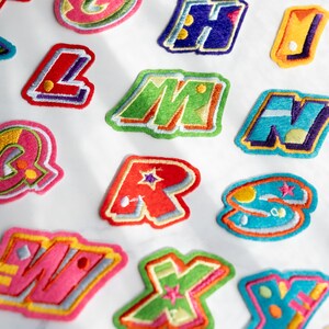 Cute Letter Alphabet Iron on Patches, Diy Sew or Iron on Patches ...