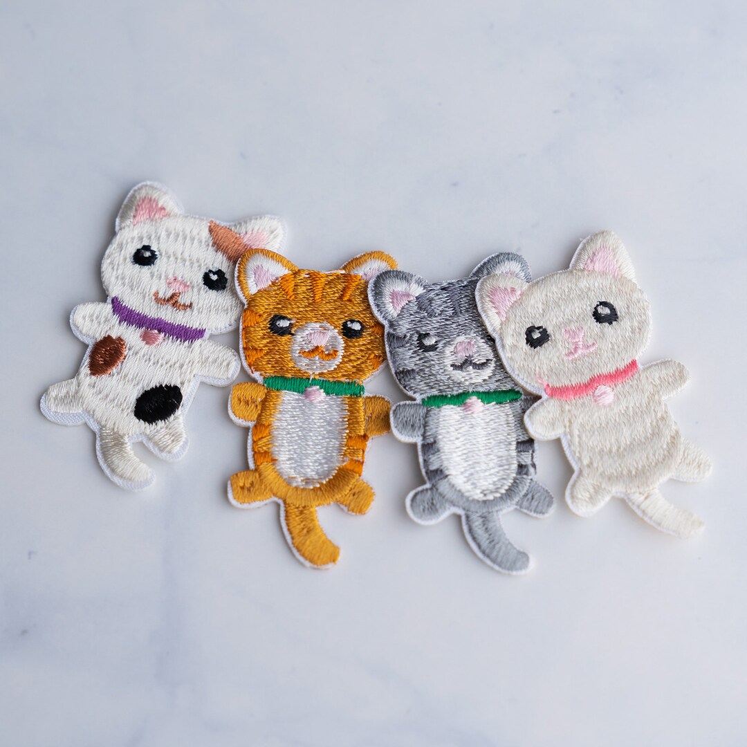 Adorable Kittens Patches, Cats Patches, Embroidered Iron on Patch, Cool Patches, High Quality ...
