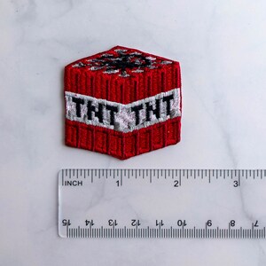 Minecraft TNT Block ,iron on Patch ,high Quality Patch,embroidery Patch ...