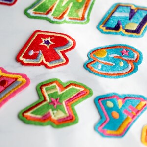 Cute Letter Alphabet Iron on Patches, Diy Sew or Iron on Patches ...
