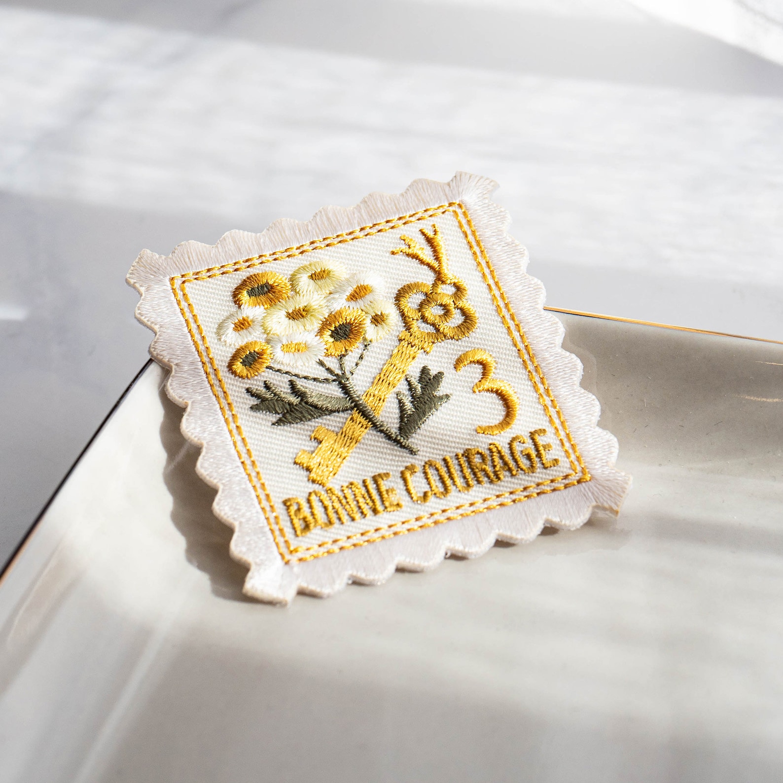 Vintage Stamps Iron on Patch,french Stamps, Embroidered Iron on Patch ...