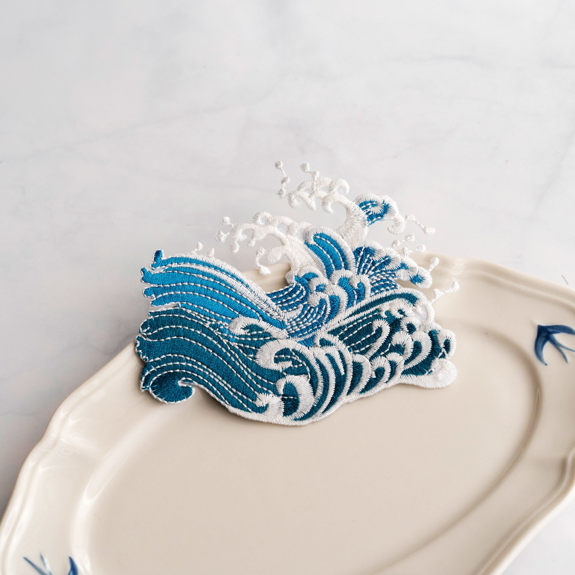 Ocean Wave Sea Wave Patch Cool Patch Embroidered Iron-on - Etsy