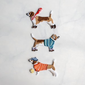 Dog Patches, Doggy Patches, Beagle, Embroidered Iron on Patch, Cool ...