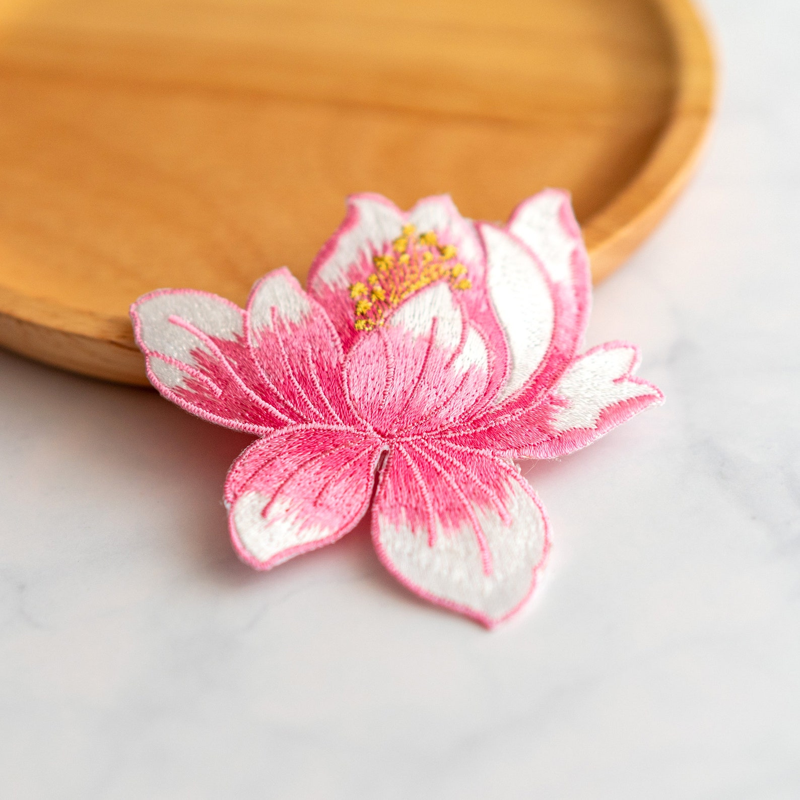 Lotus Flower Patch, Embroidered Iron on Patch,cool Patches,embroidery ...