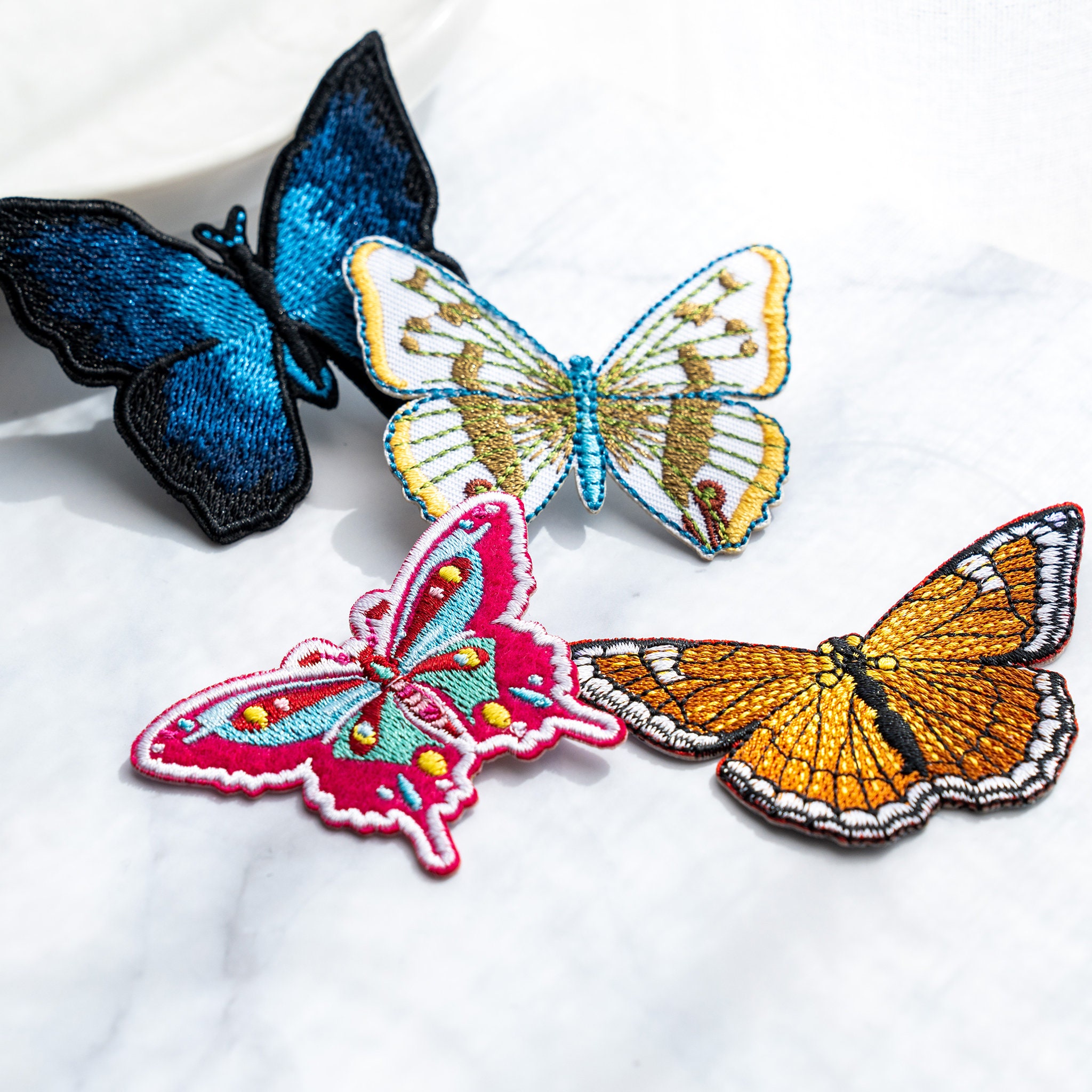 Butterfly Patch, Black, Red, Pink, Blue, Yellow Butterflies ...