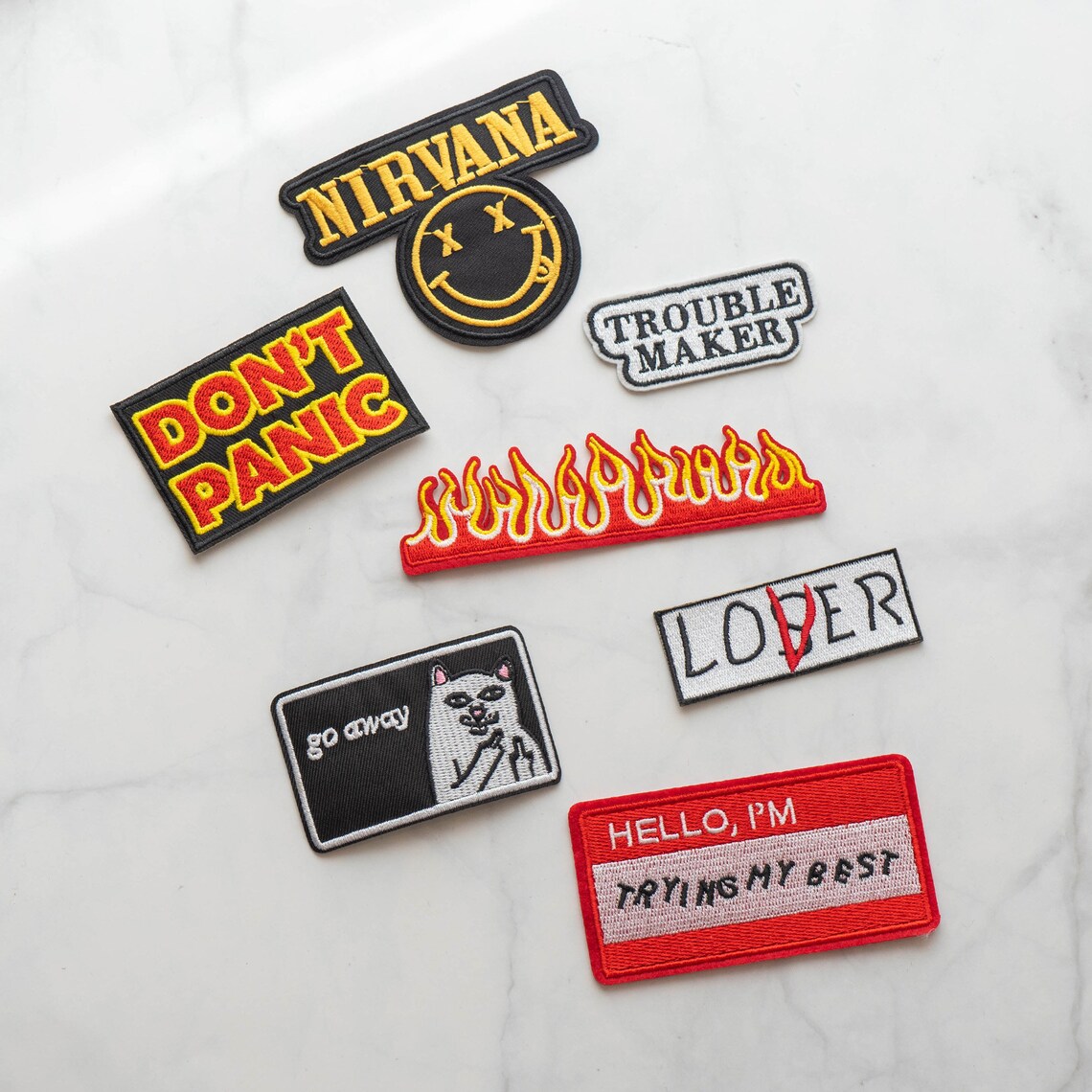 Loser Lover Embroidered Iron on Patchcool Patches Black | Etsy