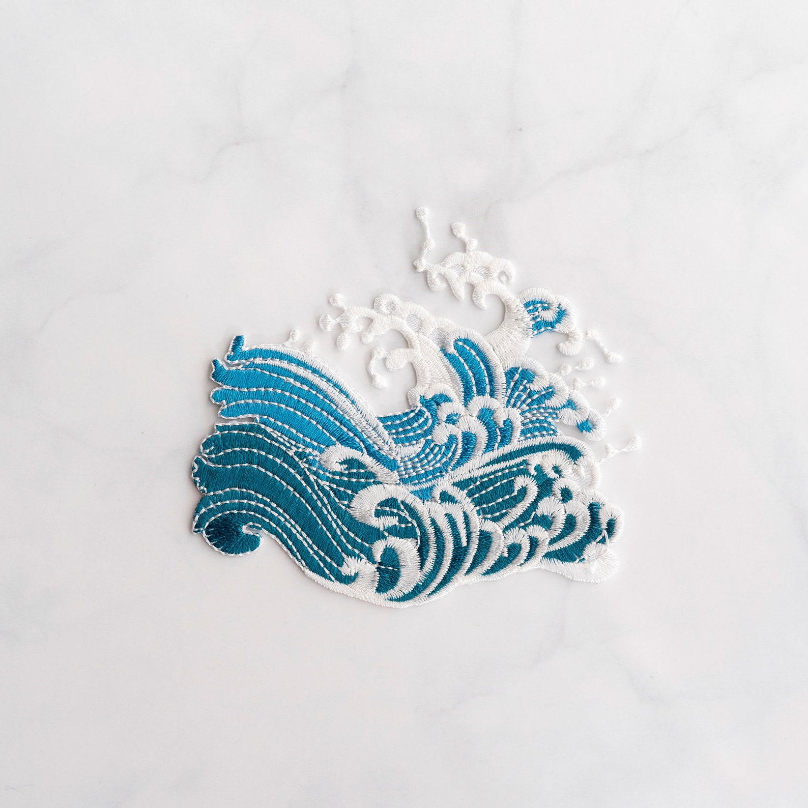 Ocean Wave, Sea Wave Patch, Cool Patch, Embroidered Iron-on Patch ...