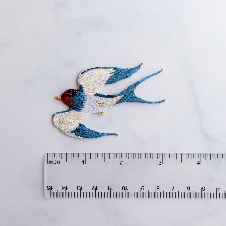Swallow Bird Lover Patch embroidered Iron on Patchcool - Etsy