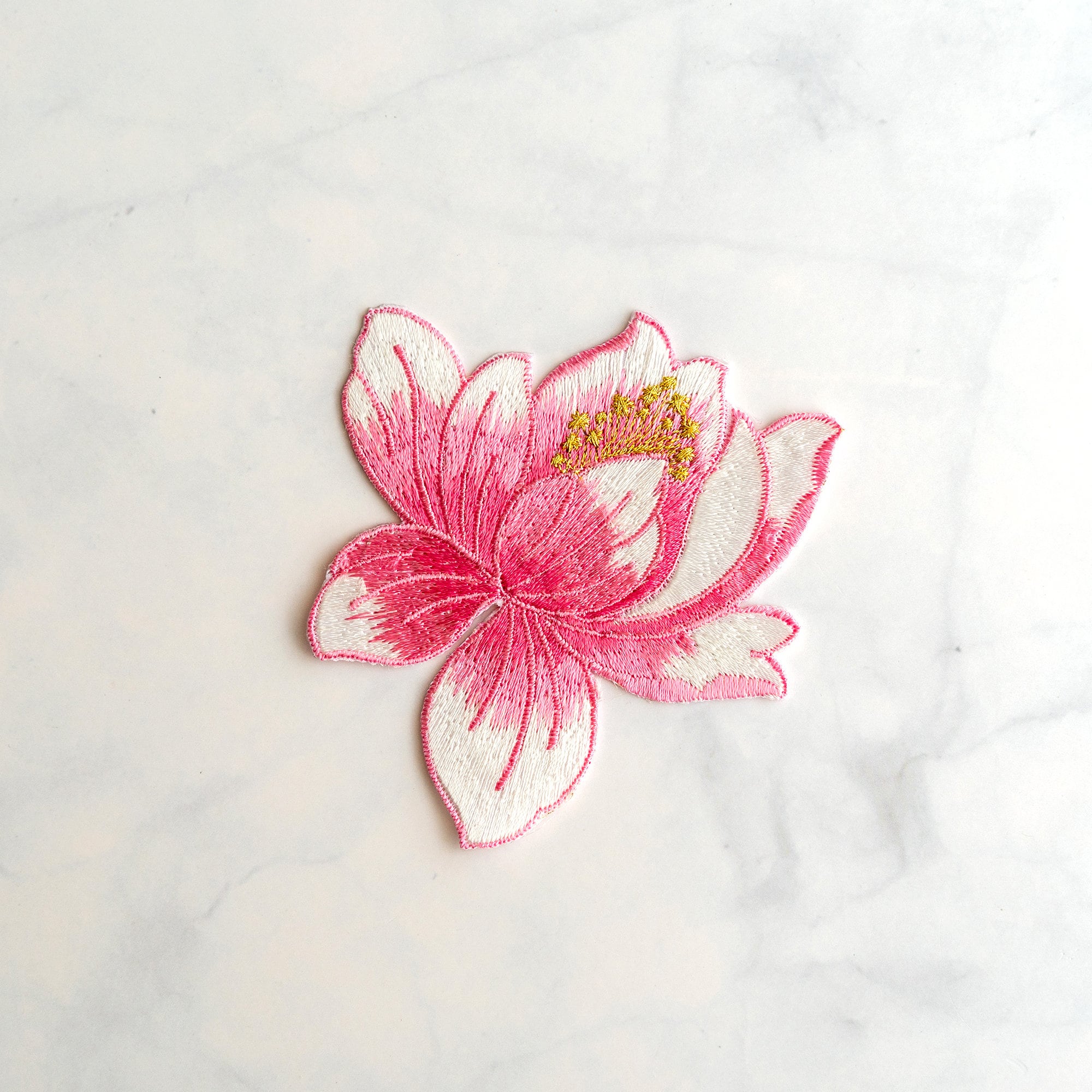 Lotus Flower Patch, Embroidered Iron on Patch,cool Patches,embroidery ...