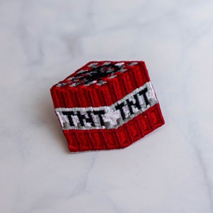 Minecraft TNT Block ,iron on Patch ,high Quality Patch,embroidery Patch ...
