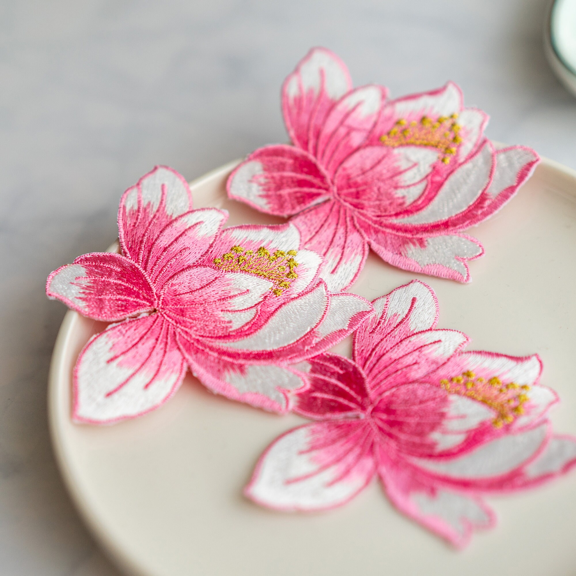 Lotus Flower Patch, Embroidered Iron on Patch,cool Patches,embroidery ...
