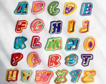 Letter Alphabet Patches Diy Sew or Iron on Patches for Jacket Bag Name ...