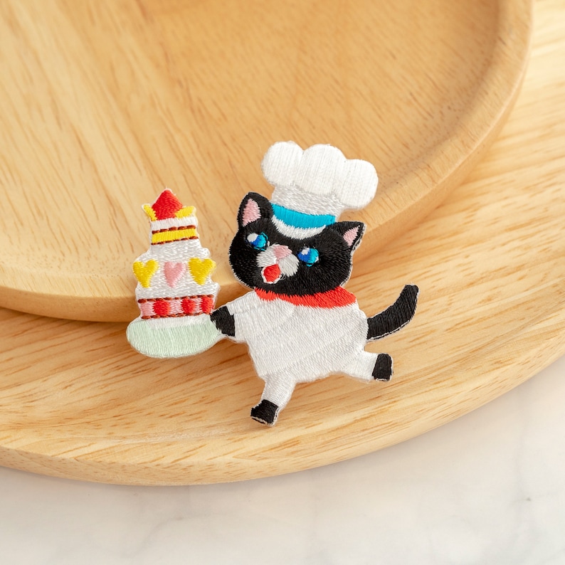 Cute Cat Characters Patches Embroidered Iron on Patch Cool - Etsy