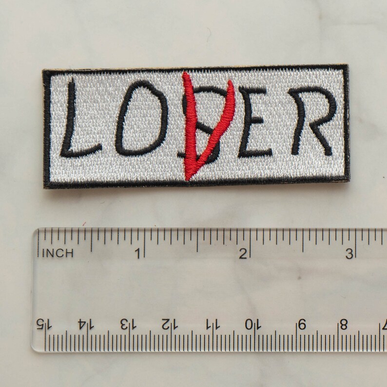 Loser Lover Embroidered Iron on Patchcool Patches Black | Etsy