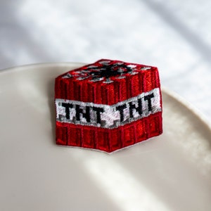 Minecraft TNT Block ,iron on Patch ,high Quality Patch,embroidery Patch ...