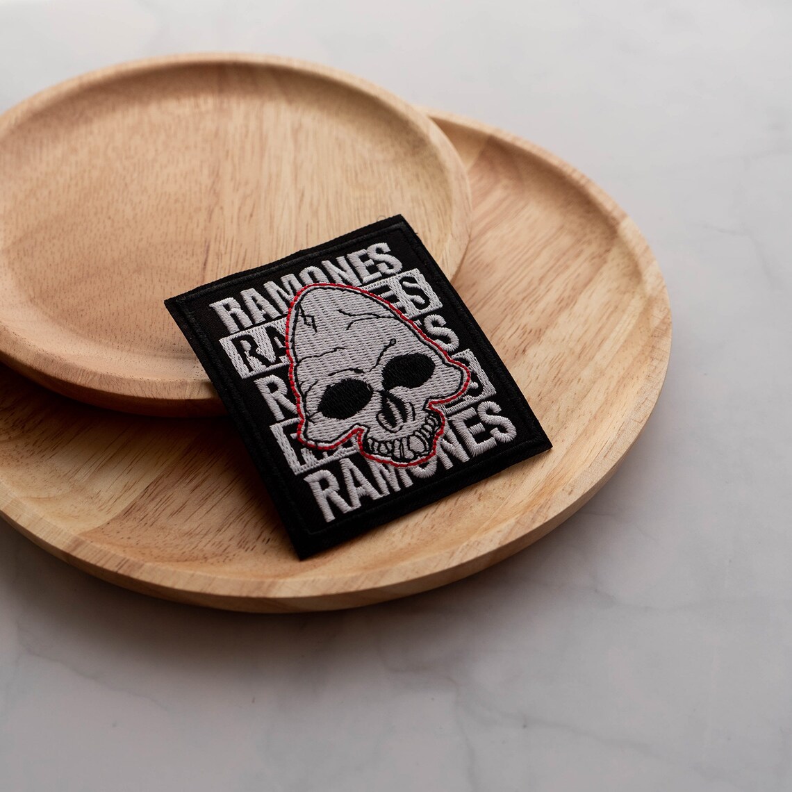 Ramones Pinhead Skull Logo High Quality Patchron On Etsy