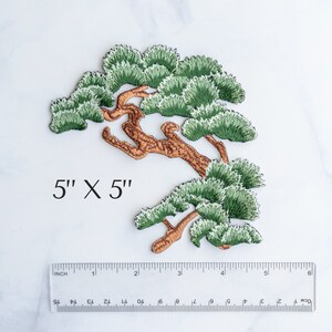 Bonsai, Potted Pine Patch, Cool Patch, Embroidered Iron-on Patch ...