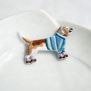 Dog Patches, Doggy Patches, Beagle, Embroidered Iron on Patch, Cool ...