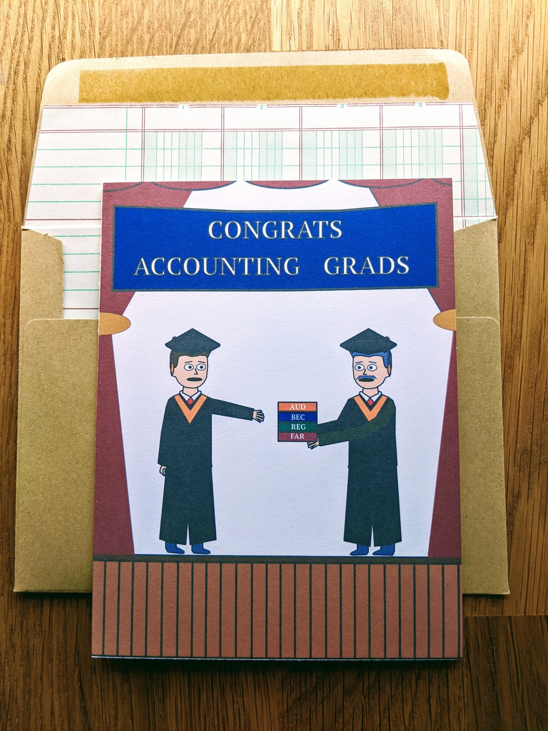 Accounting Graduation Card CPA Exam Prep - Etsy
