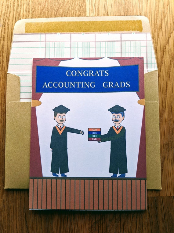 Accounting Graduation Card CPA Exam Prep - Etsy