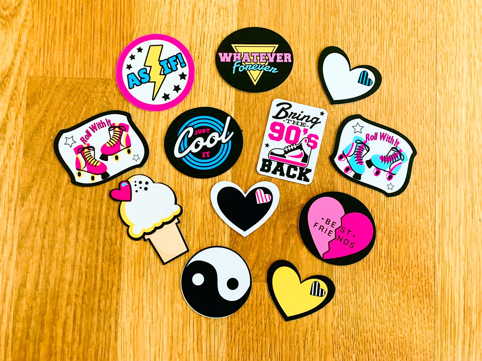 Retro Sticker Pack, Retro Stickers, 90s Sticker Pack, 90s Stickers, 90s ...