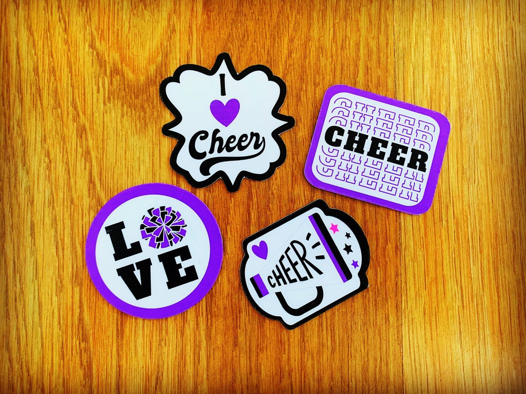 Cheer Stickers, Cheerleader Stickers, Cheer Gifts, Pom Pom Stickers ...