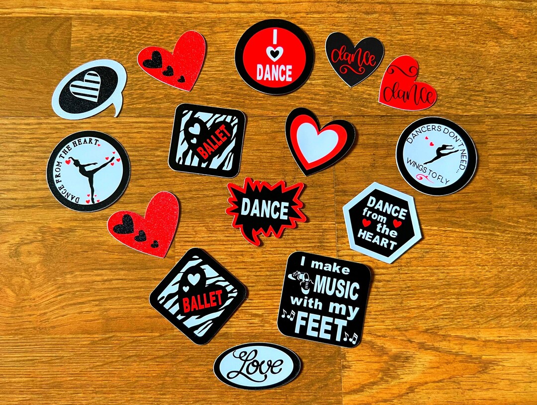 Dance Sticker Pack, Dance Vinyl Decal, Dance Vinyl Sticker, Dance ...