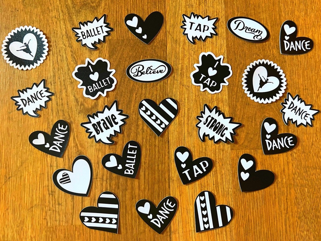 Dance Sticker Pack, Dance Vinyl Decal, Dance Vinyl Sticker, Dance ...