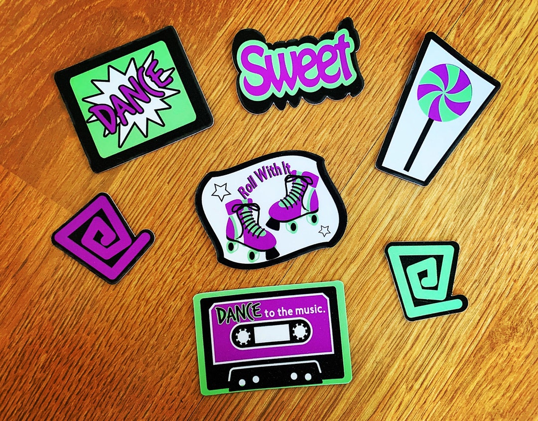Retro Sticker Pack, Retro Stickers, 90s Sticker Pack, 90s Stickers, 90s ...