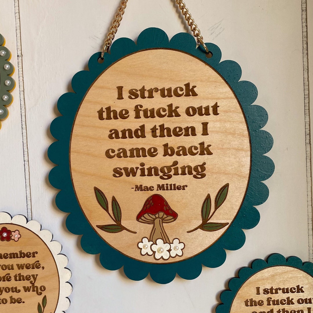 COTTAGECORE MOTIVATIONAL HANGING Wall Hanging, Cottage Core Decor, Hand ...