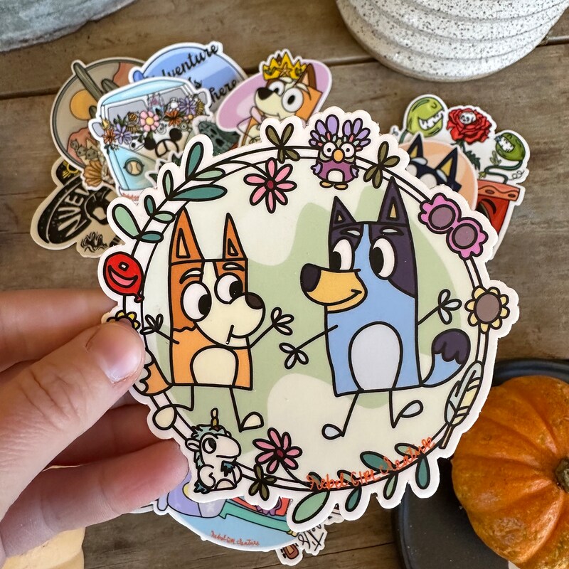 Bluey Stickers - Etsy