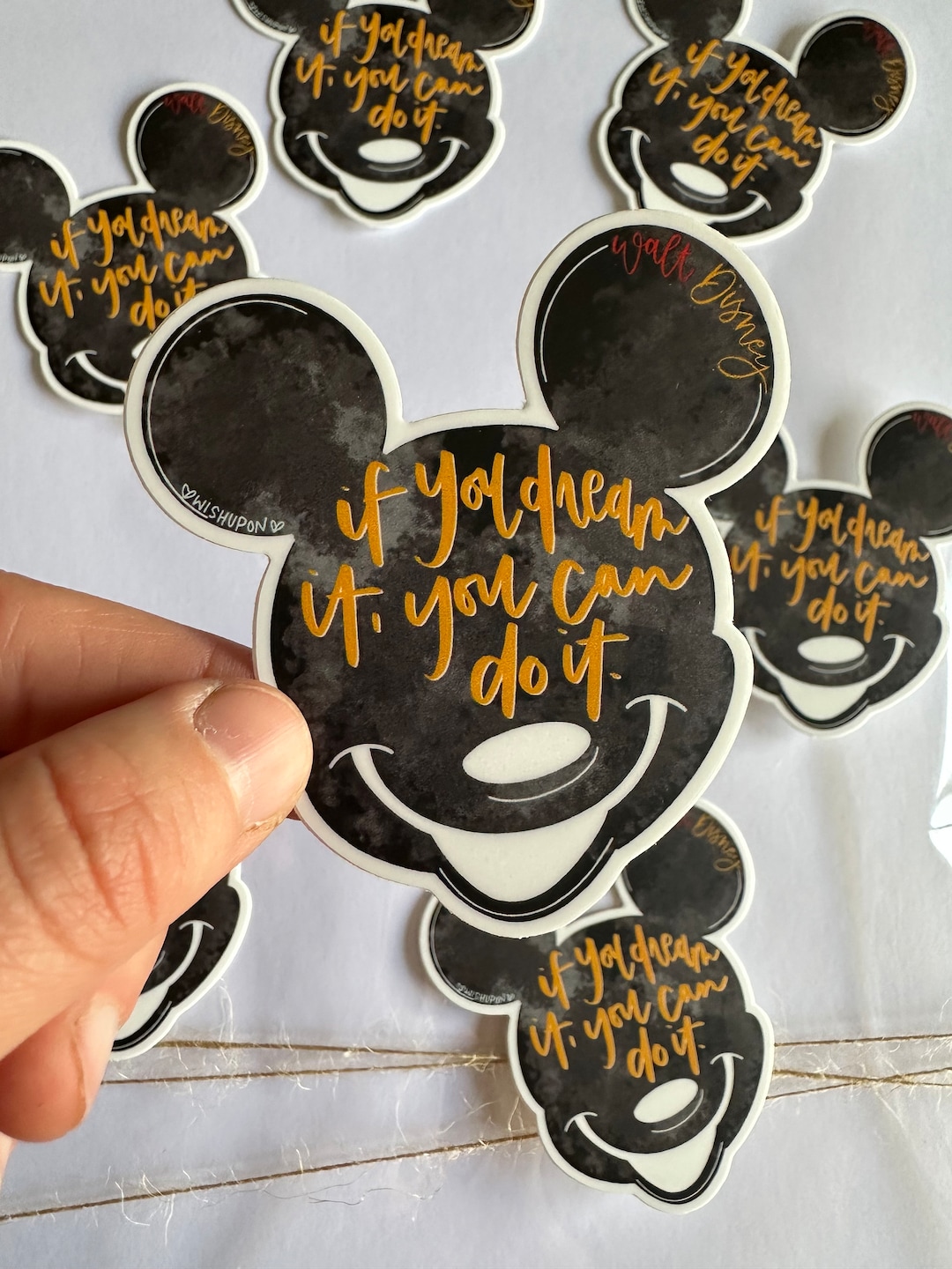 Mickey Walt Disney Quote Sticker - Etsy