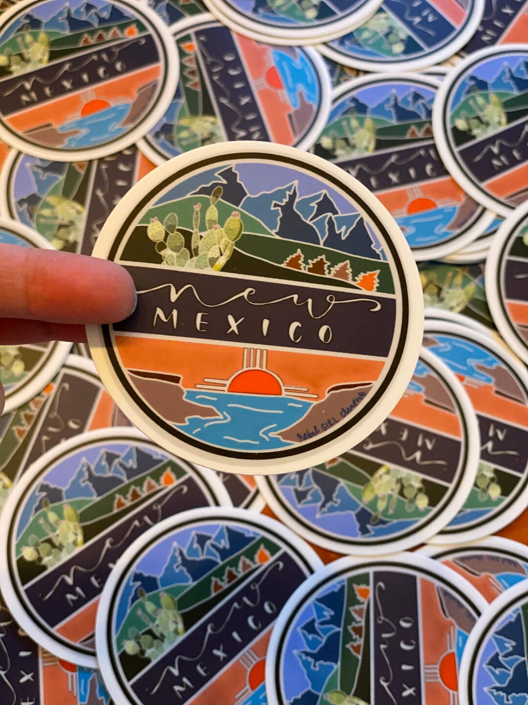 New Mexico Zia Sun Sticker - Etsy