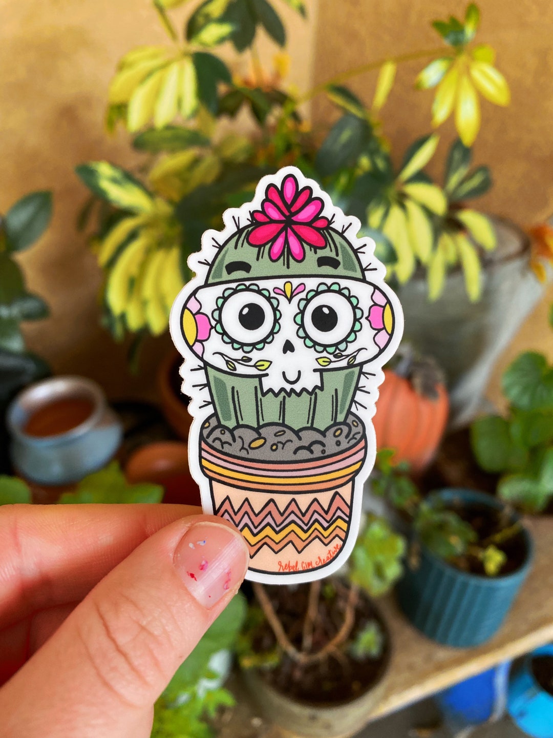 Dia De Los Cacti Sticker - Etsy