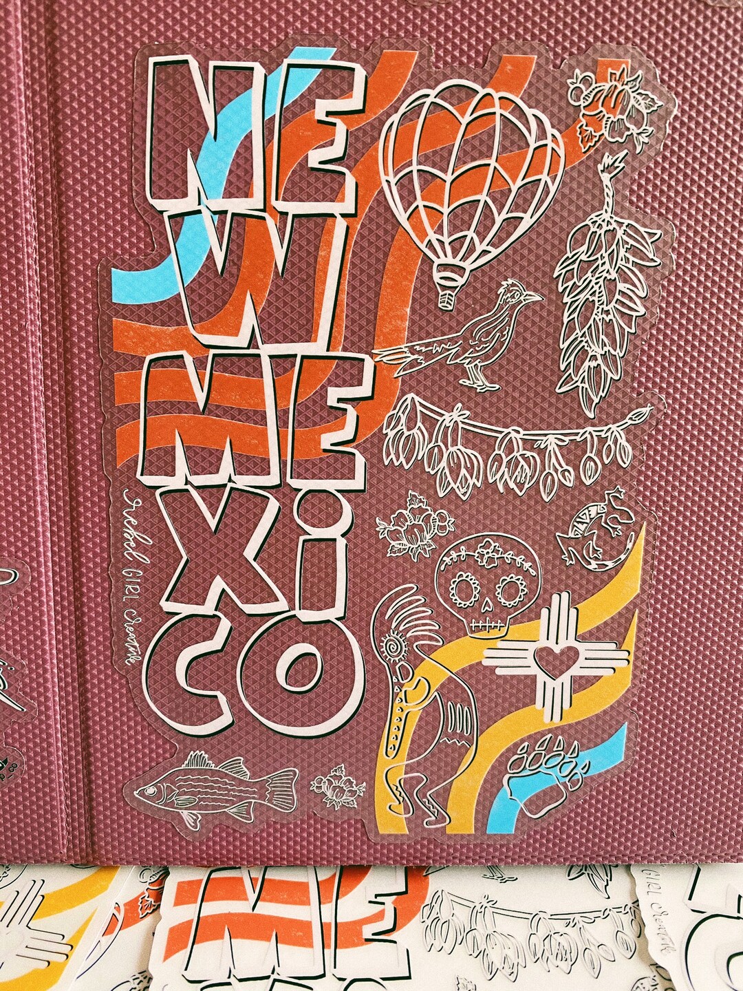 Clear New Mexico Most Loved Symbols Sticker - Etsy
