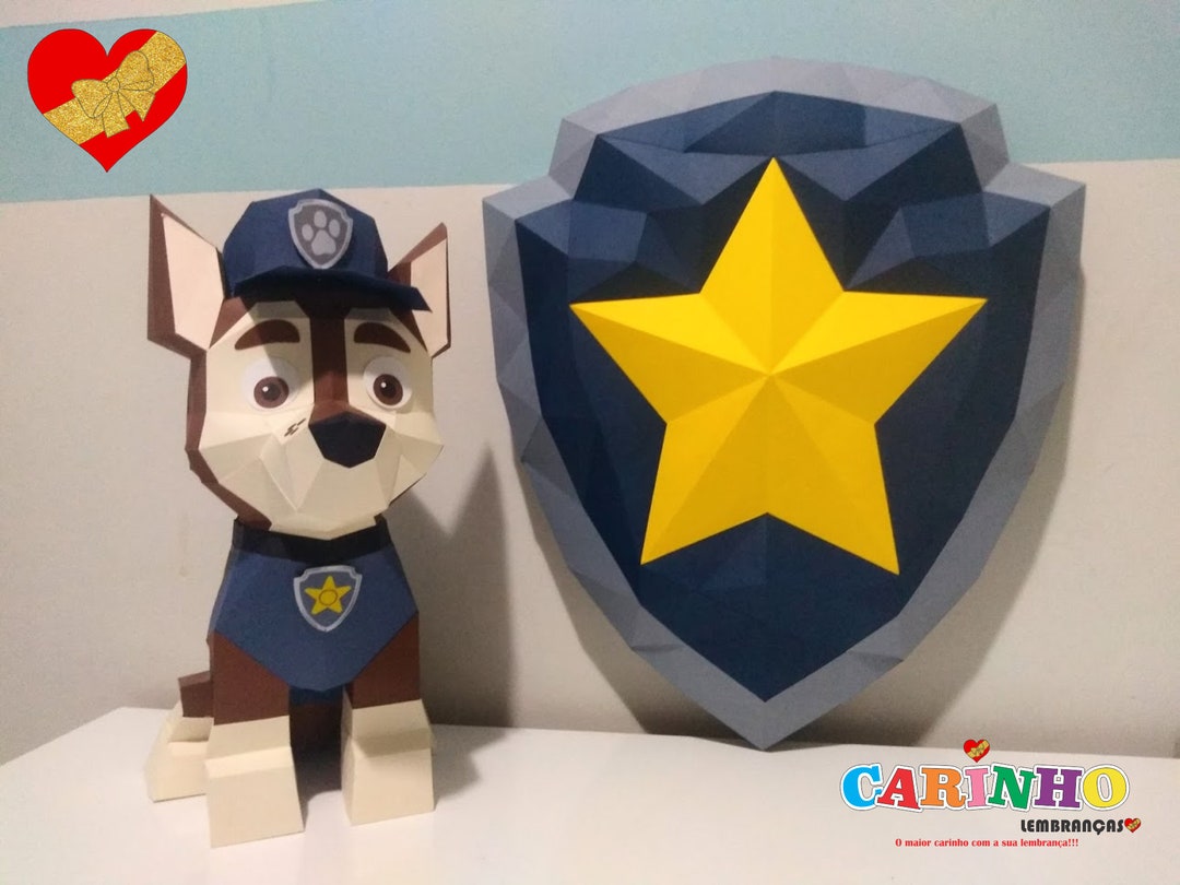 Perro Escudo Papercraft Low Poly - Etsy México