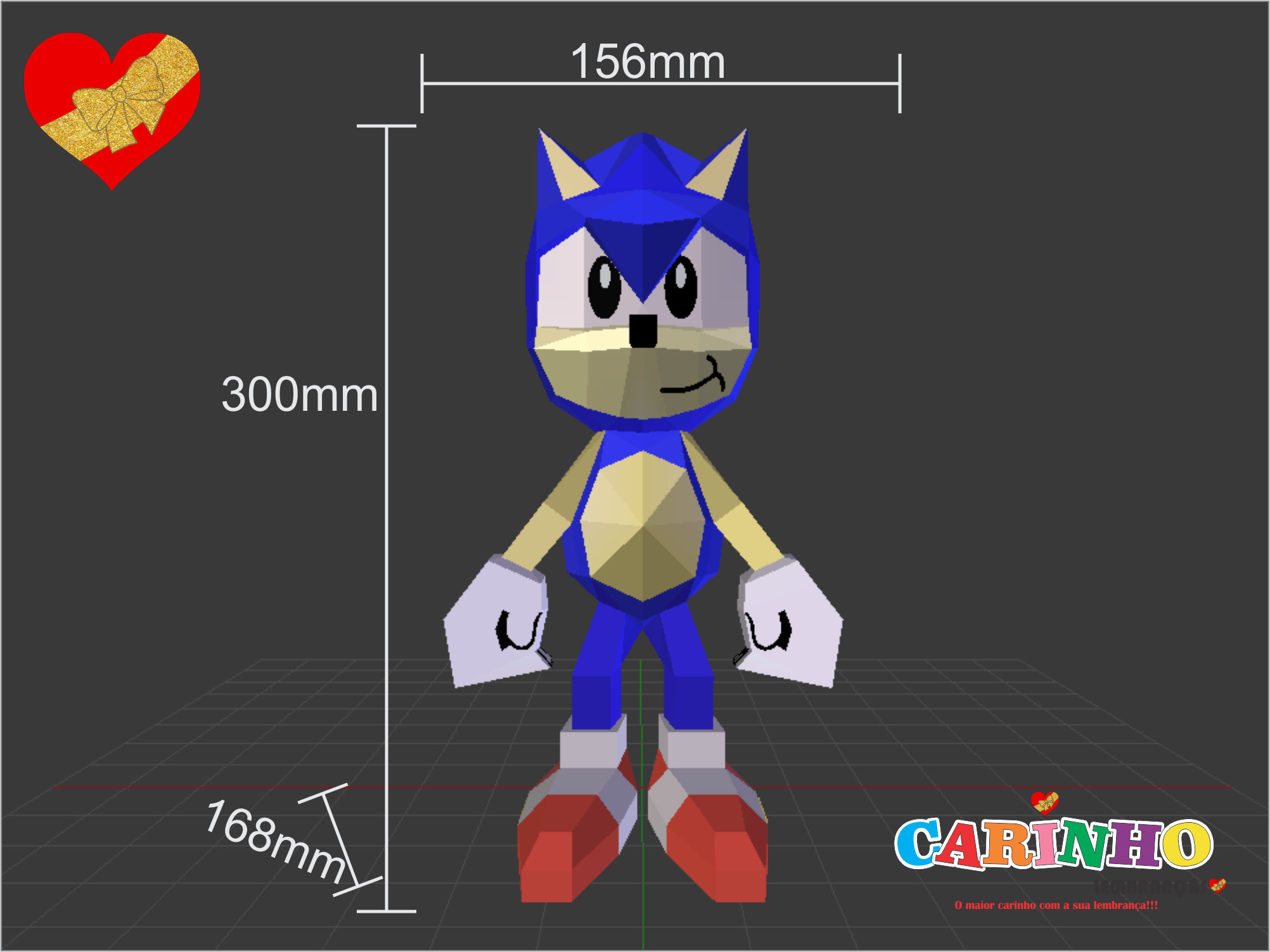 Minecraft Papercraft Sonic