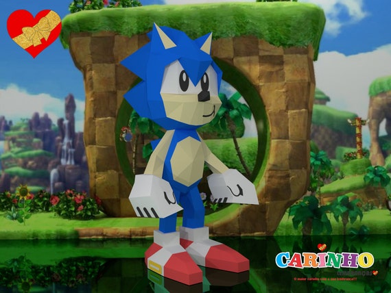 Papercraft Sonic Green Hill Zone