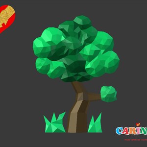 Tree Wall Decor Papercraft Low Poly - Etsy