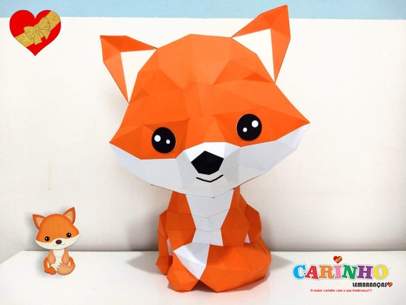 Fox Papercraft Low Poly | Etsy UK