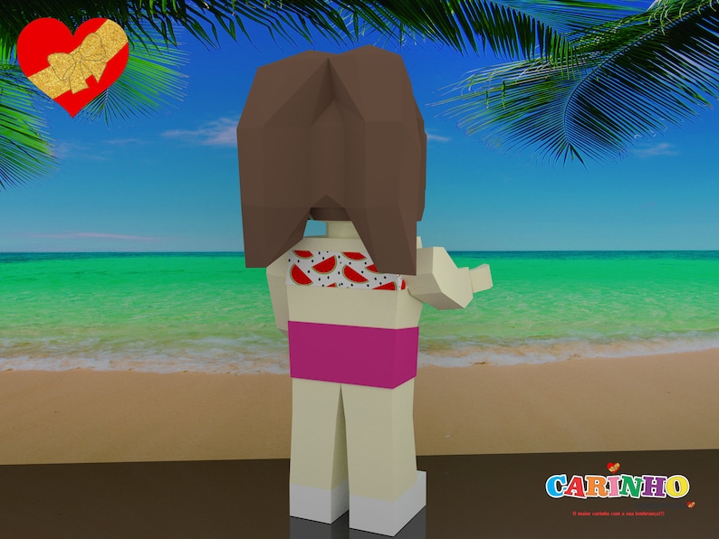 Roblox Girl Low Poly Papercraft - Etsy