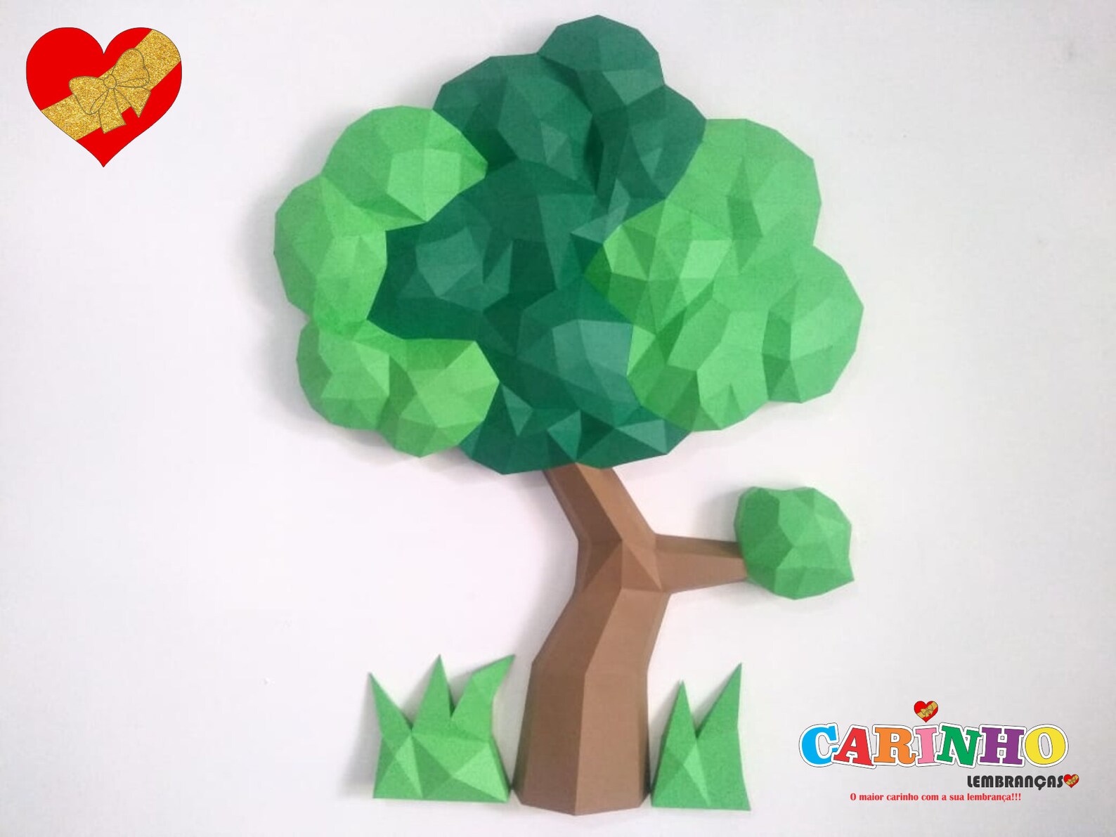 Tree Wall Decor Papercraft Low Poly - Etsy