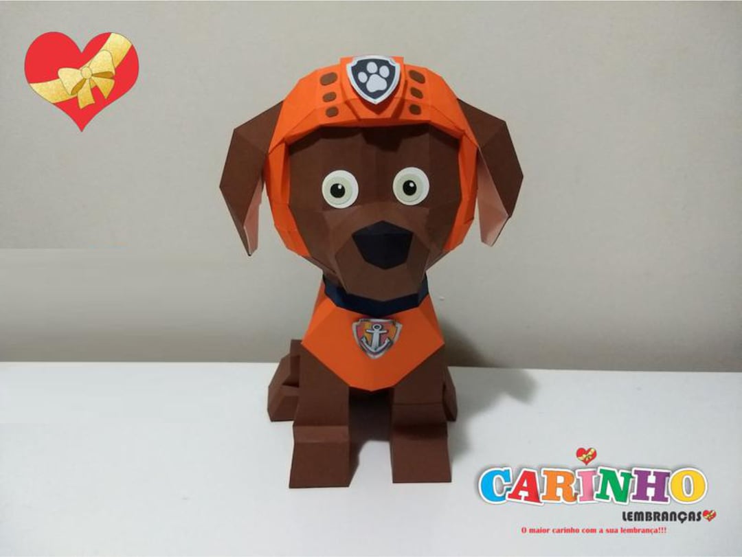 Dog Papercraft Low Poly - Etsy